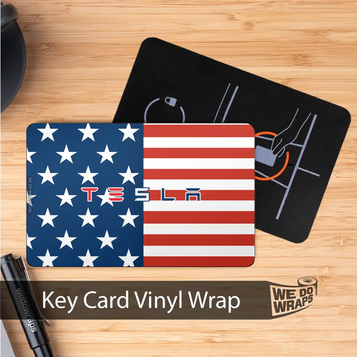 American Flag | NFC Key Card Wrap – Tesla Emblems