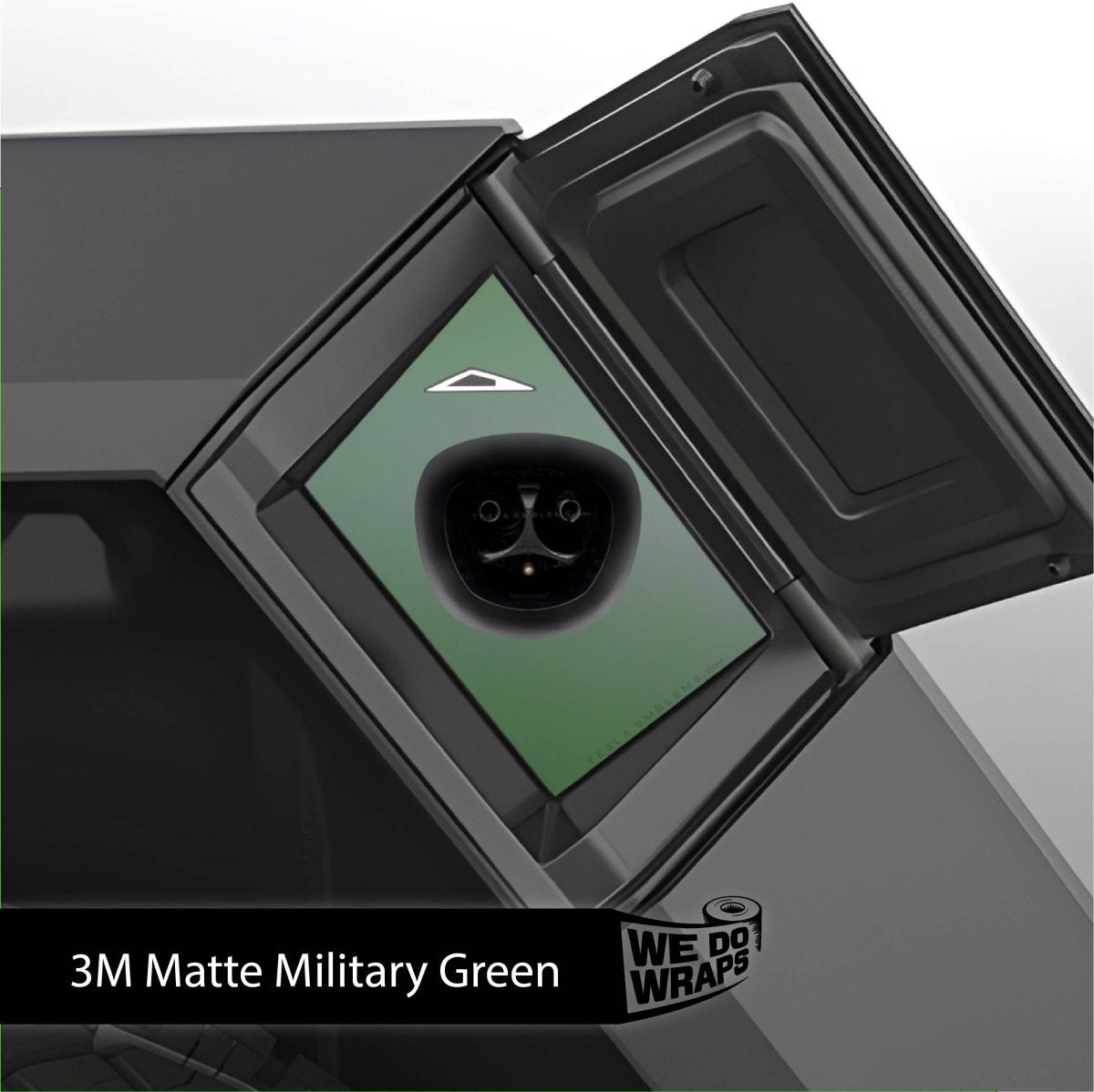 3M Matte Military Green Tesla Charge Port Decal | Cybertruck – Tesla ...