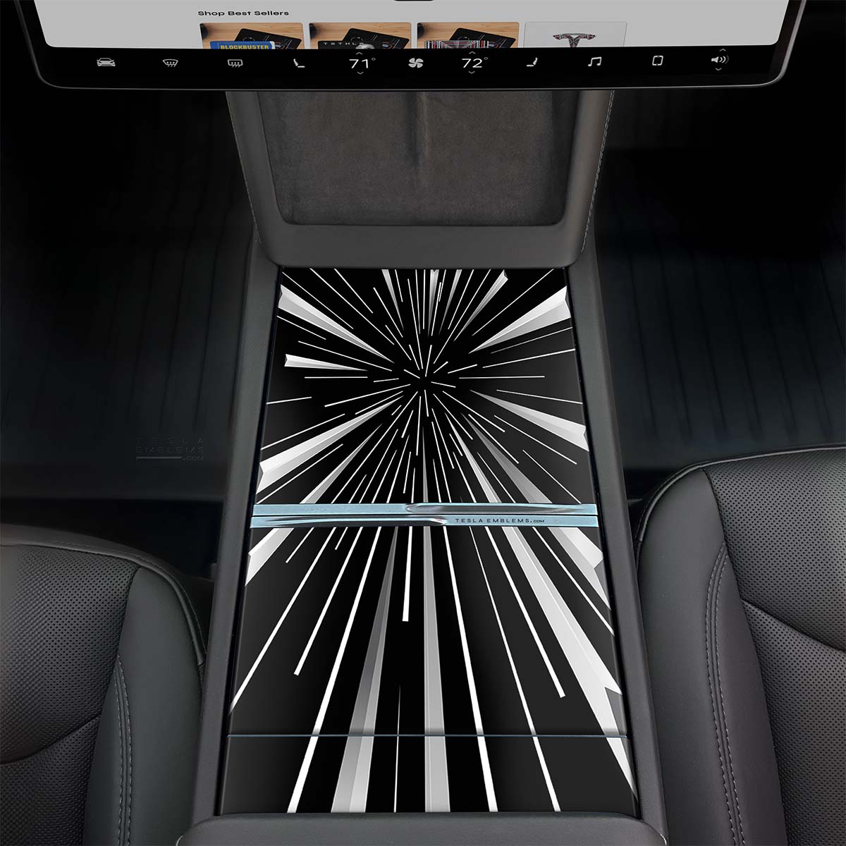 Tesla Ludicrous Performance Mode | Tesla Center Console Wrap Kit | Mod ...