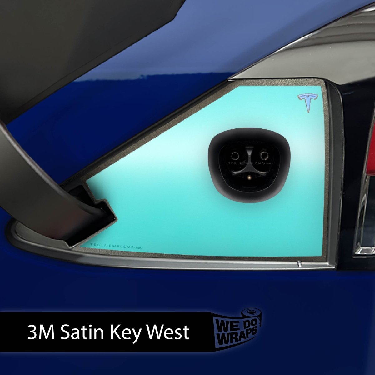 3M Satin Key West Tesla Charge Port Wrap | Model X – Tesla Emblems