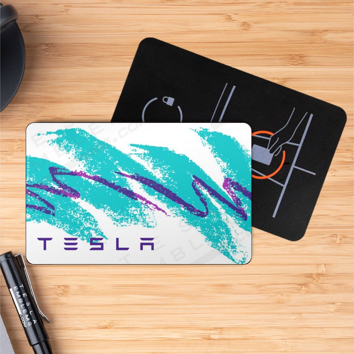 Retro Solo Jazz Cup Tesla Keycard Decal – Tesla Emblems